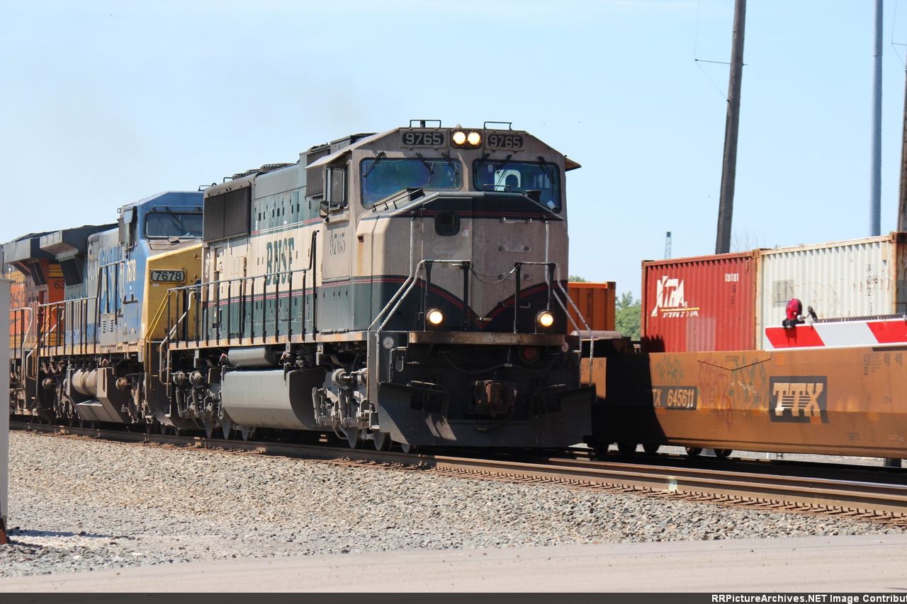 BNSF 9765 CSX 7678 BNSF 6363